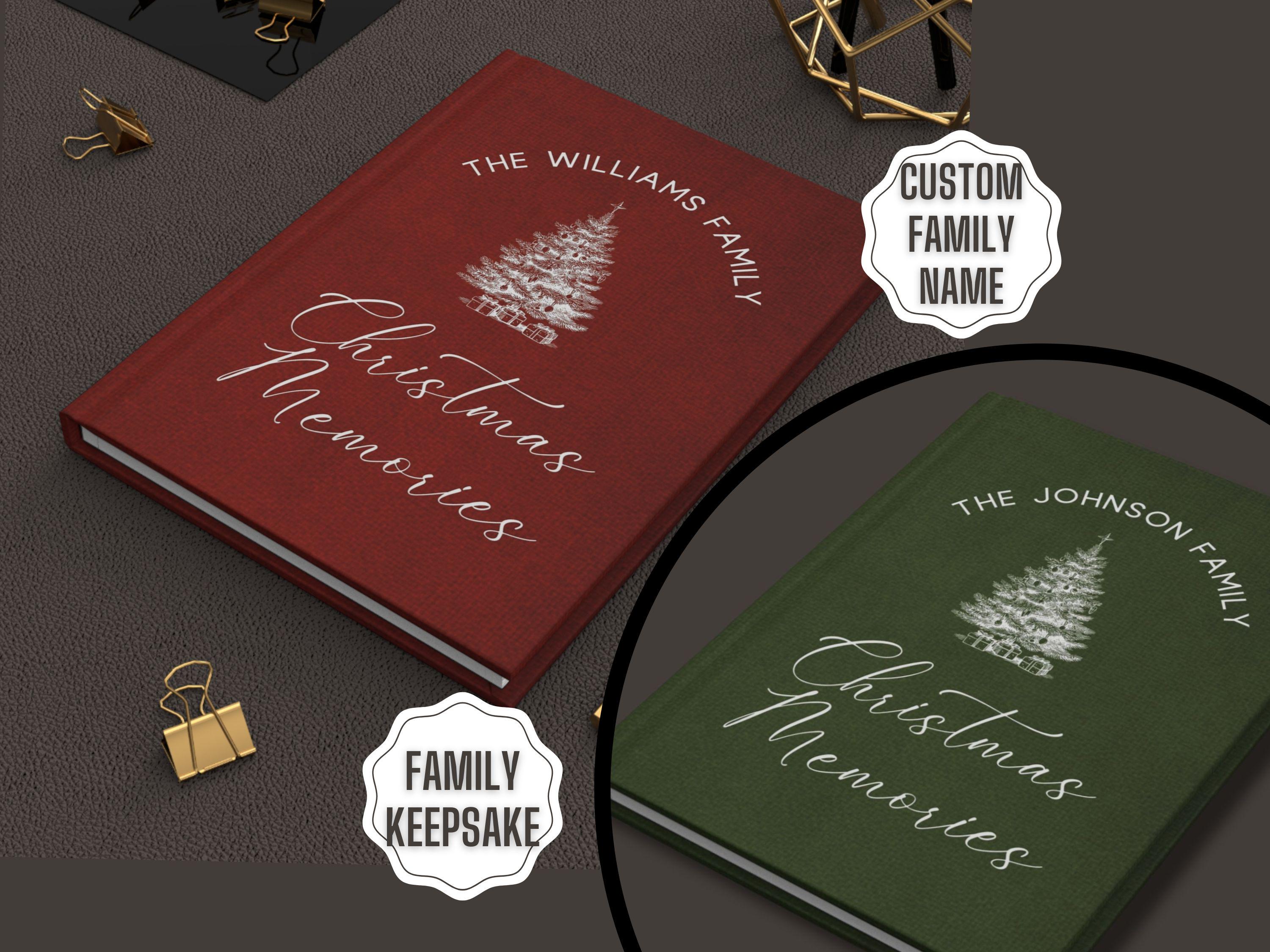 Custom Christmas Memory Book Christmas Journal Personalized Family ...