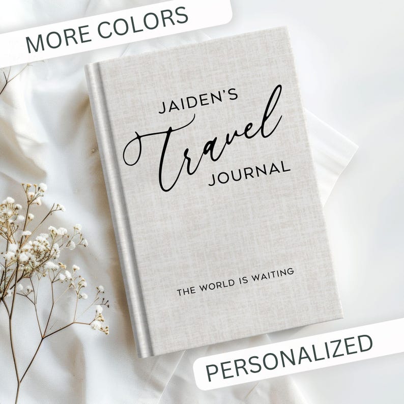 Personalized Travel Journal Custom Travelers Journal Travel Gifts for ...