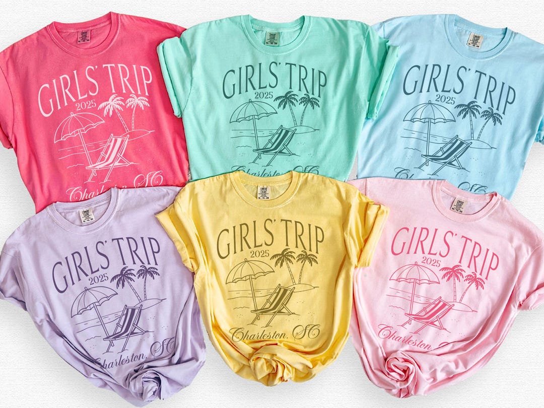 Personalized Girls Trip Shirt Custom Girls Weekend Tshirt Matching ...