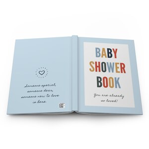 Baby Shower Book, Advice and Wishes, Baby Shower Decor, Hardback ...