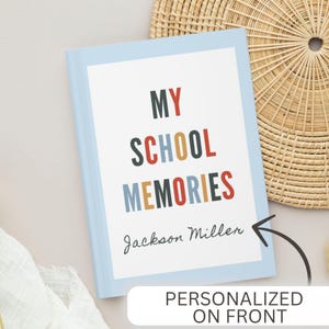 Personalized School Memory Book Preschool Graduation Gift My School ...