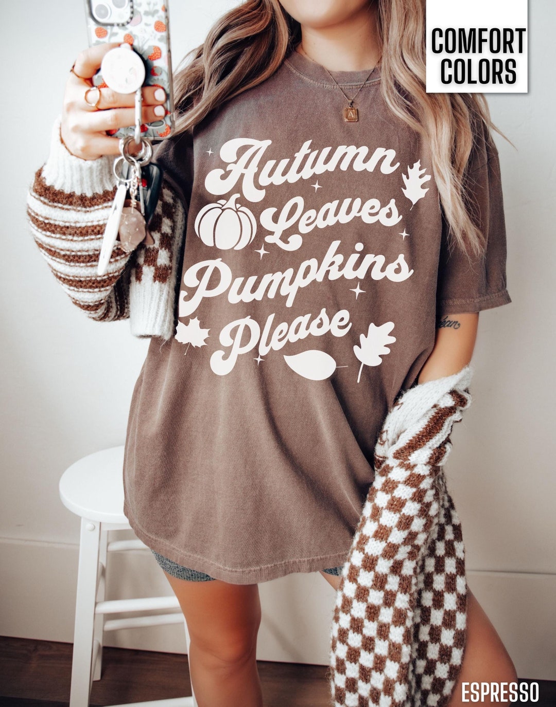 Comfort Color Pumpkin Season Shirt Cute Fall T Shirt Thanksgiving ...