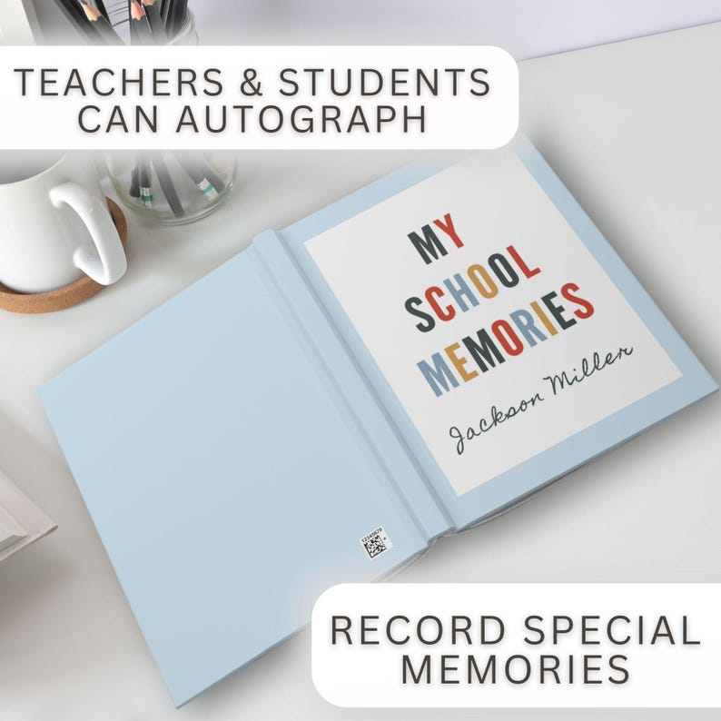 Personalized School Memory Book Preschool Graduation Gift My School ...