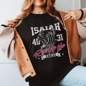 Isaiah Christian Shirt Jesus T Shirt Eagle Bible Verse T-shirt Love ...