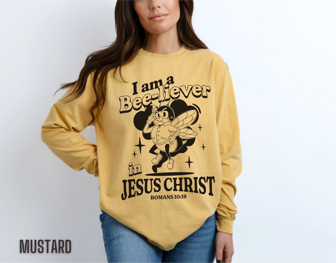 Long Sleeve Christian Shirts Women Religious Apparel Retro Jesus T ...