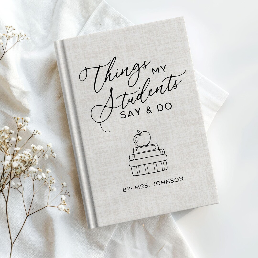 Personalized Teacher Journal Thank You Gift for Teacher End of Year ...
