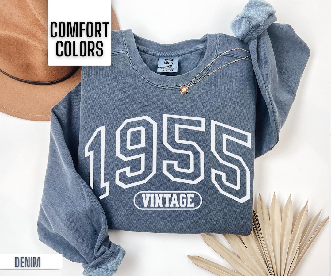 Comfort Colors 1955 Sweatshirt 71st Birthday Shirt Women Birth Year ...
