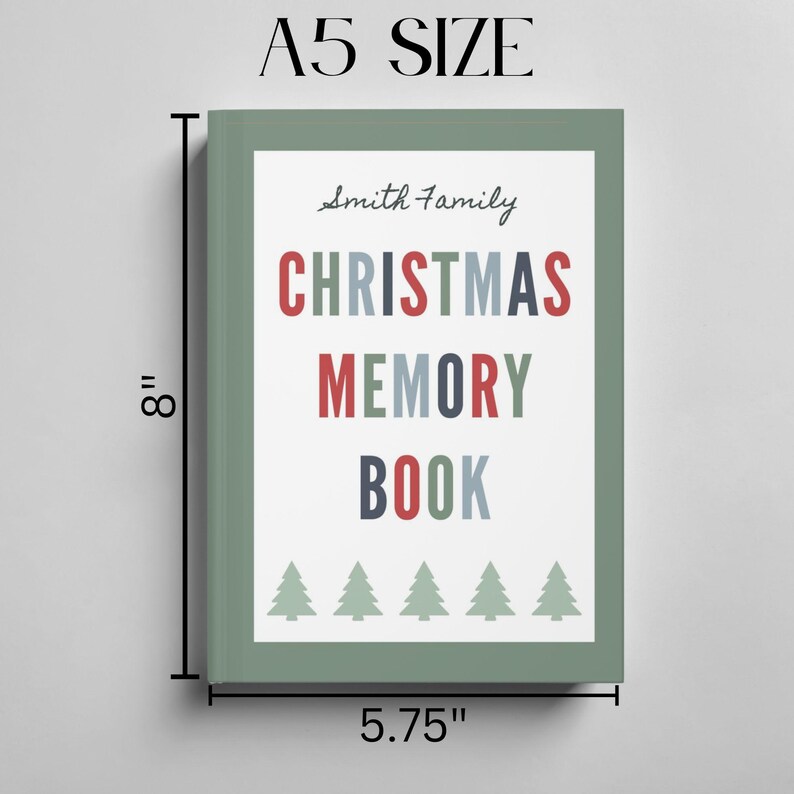 Custom Christmas Memory Book Christmas Journal Personalized Family ...
