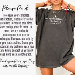 Christian T Shirt Women Bible Verse Shirt Unapologetically Christian ...