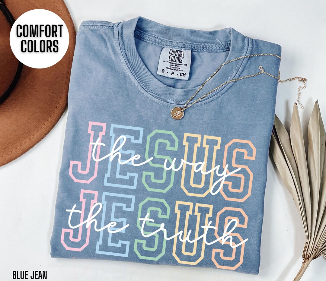 Jesus Shirt for Christian Women Tshirts Comfort Colors Christian T ...