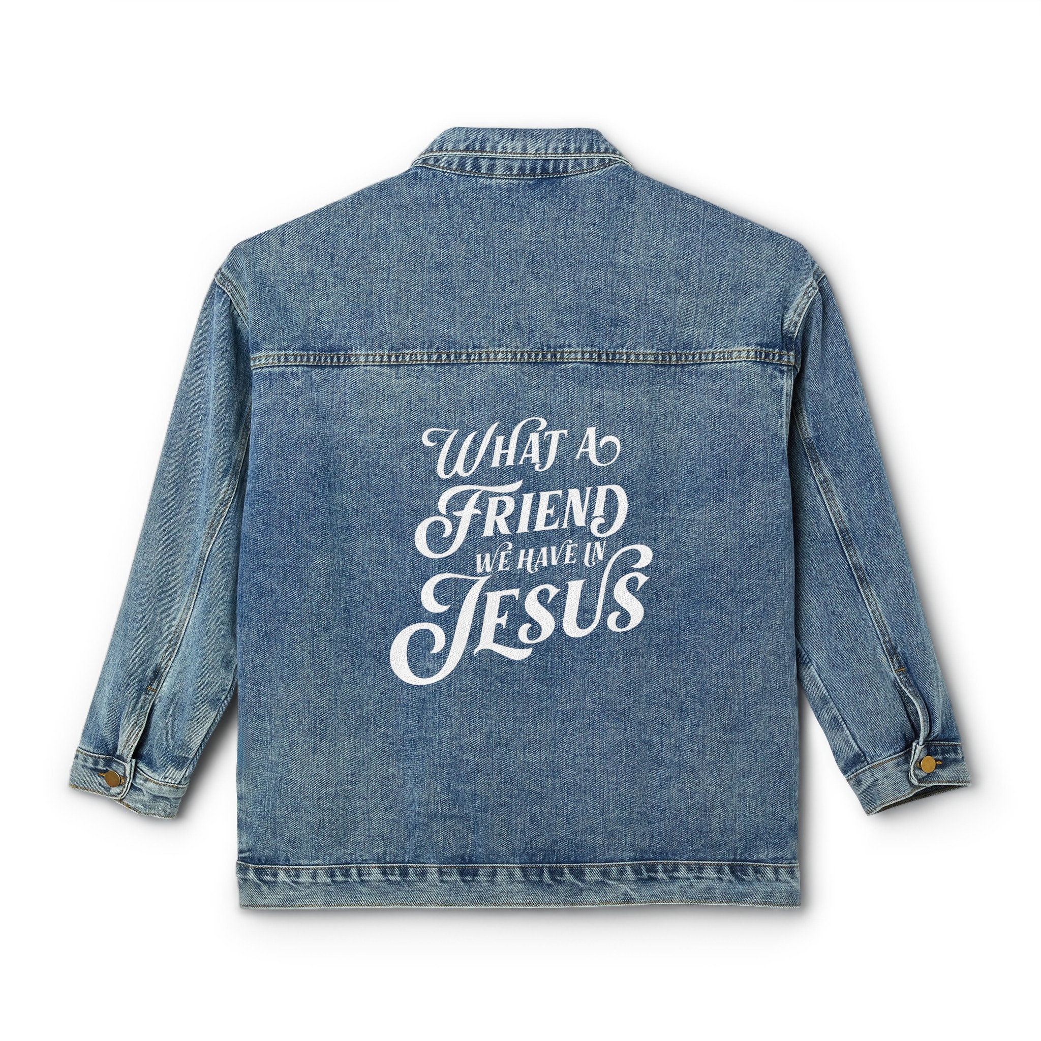 Christian Denim Jacket for Women Clothing What a Friend We Have in ...