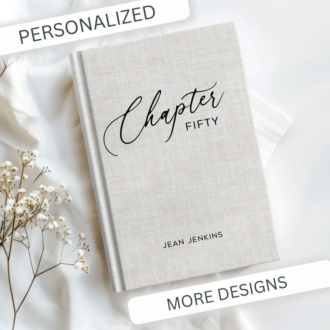 50th Birthday Journal, Personalized 50th Birthday Gift for Her, Chapter ...