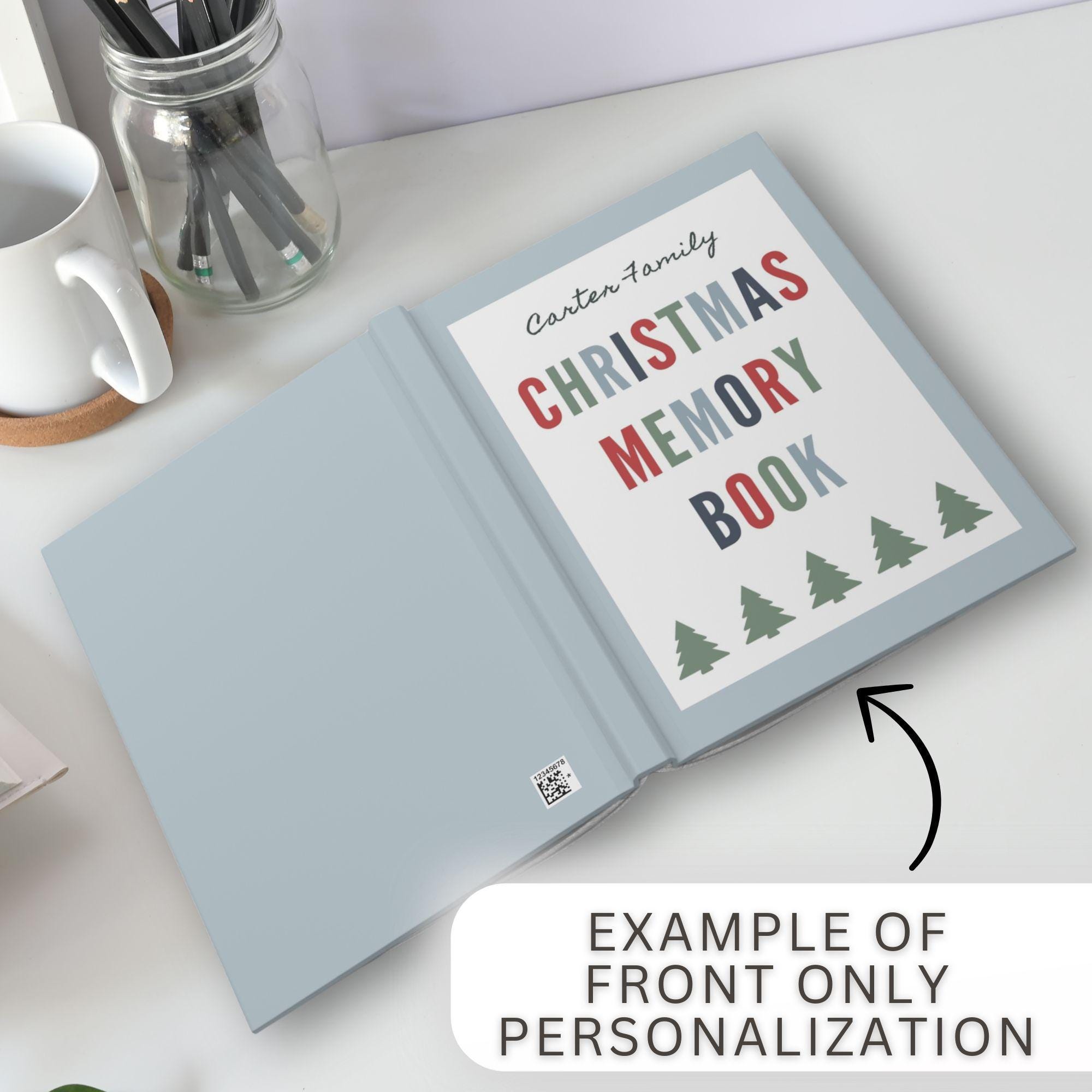 Custom Christmas Memory Book Christmas Journal Personalized Family ...