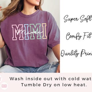 Mimi Shirt Mimi Gift Mimi Tshirt Comfort Colors Mimi T Shirt Mimi ...