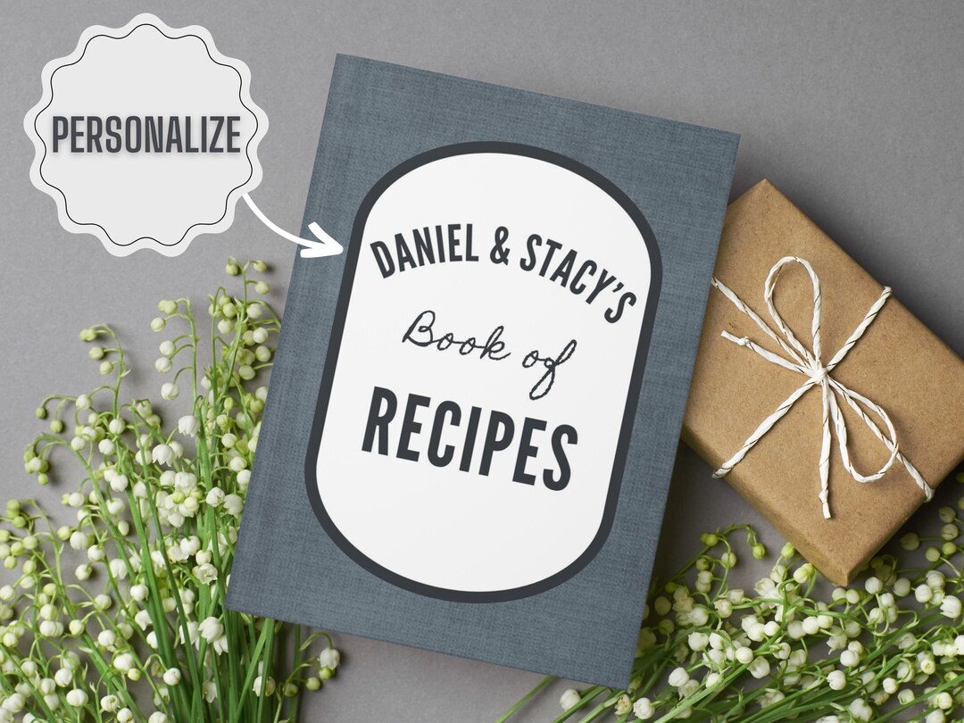 Custom Recipe Book Personalized Cookbook Family Recipe Binder Cookbook ...