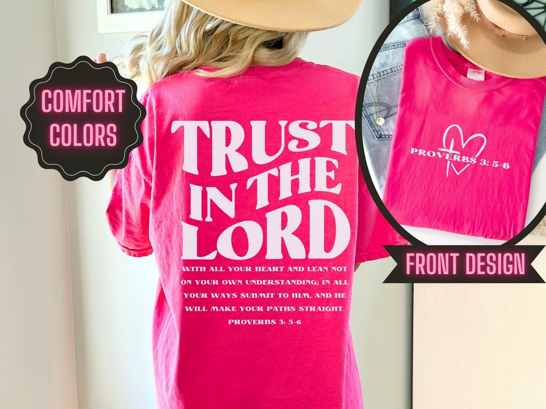 Trust in the Lord Tshirt Women Christian Streetwear Jesus T-shirt Bible ...