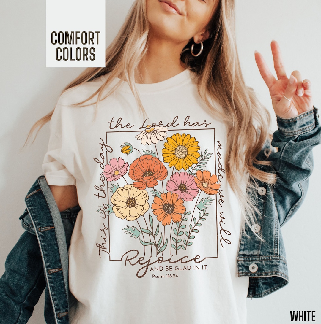 Comfort Colors Christian Shirt for Women Jesus Tshirt Bible Verse T ...