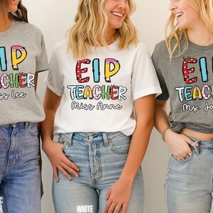 Personalized EIP Teacher Shirt Early Intervention Program Tshirt EIP ...