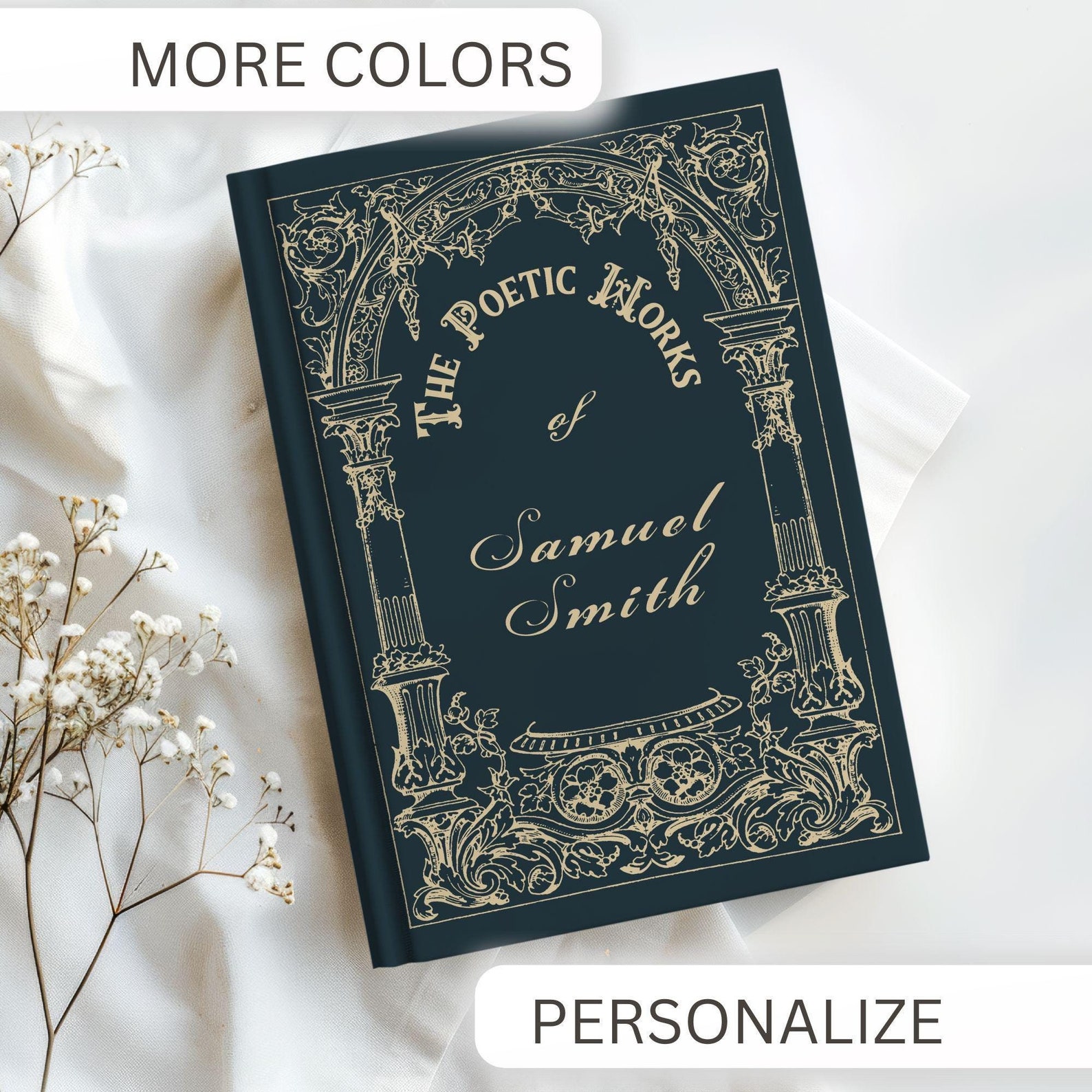 Personalized Poetry Journal Custom Poem Book Poet Gift for Writer ...