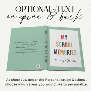 Personalized School Memory Book Preschool Graduation Gift My School ...