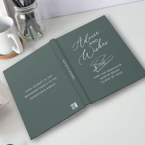 2025 Graduation Party Guest Book Class of 2025 Grad Party Book Custom ...