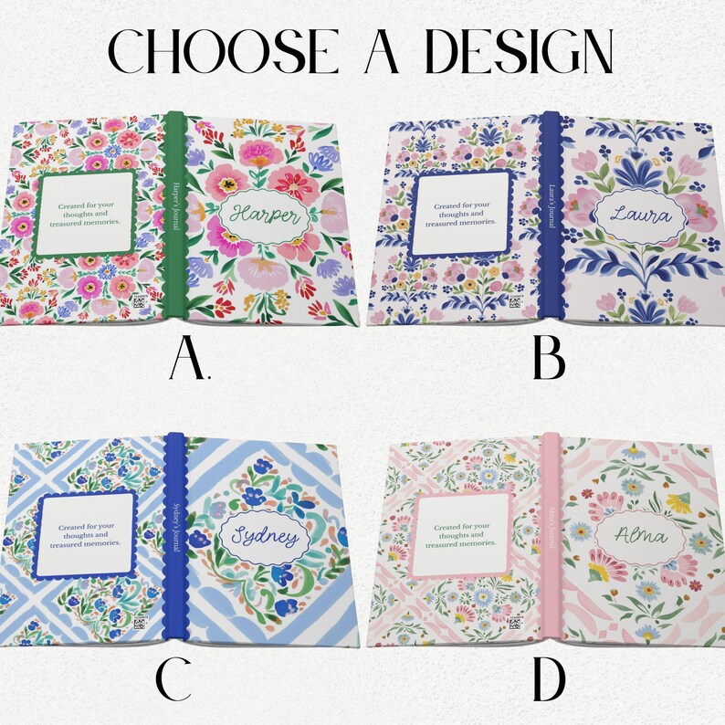 Personalized Journal for Girls, Custom Name Diary for Women, Lined ...