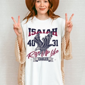 Isaiah Christian Shirt Jesus T Shirt Eagle Bible Verse T-shirt Love ...
