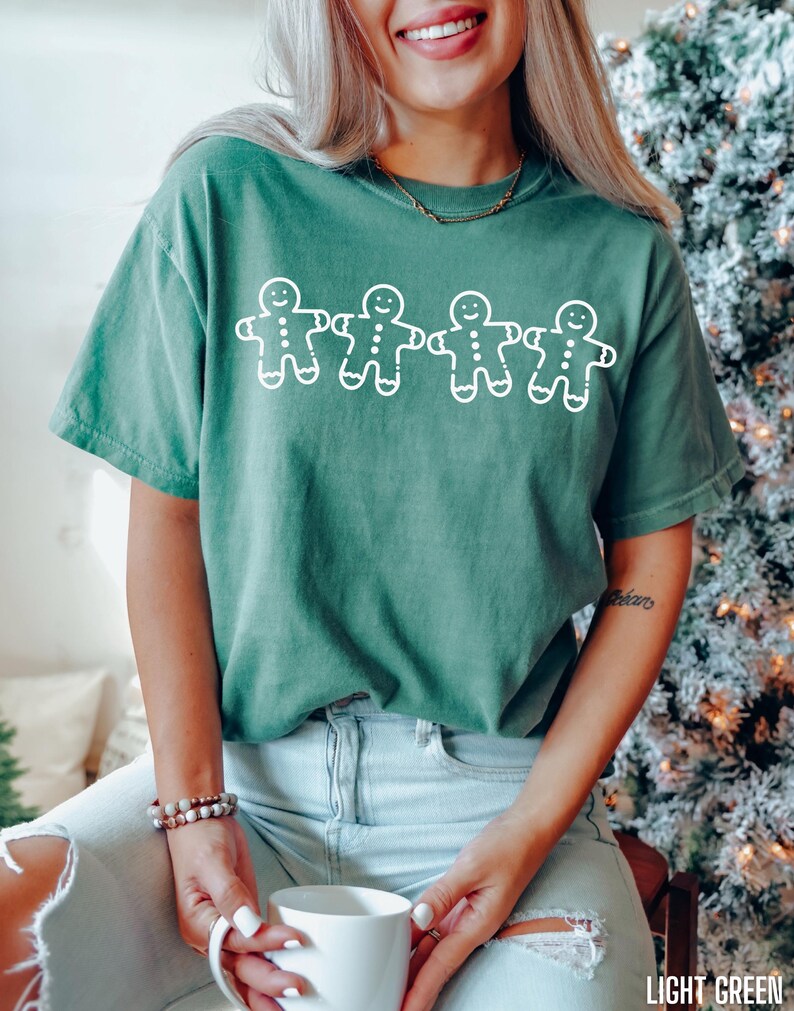 Comfort Colors Gingerbread Shirt Cute Christmas Shirt Gingerbread Man ...
