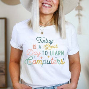Computer Teacher Shirt for Technology Teacher Tshirt Computer Science ...
