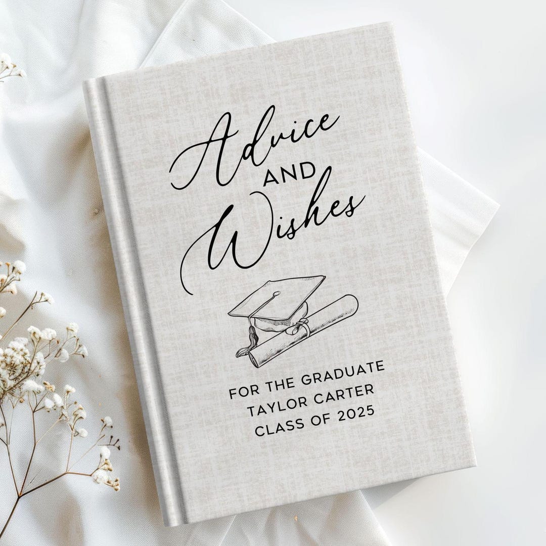 2025 Graduation Party Guest Book Class of 2025 Grad Party Book Custom ...