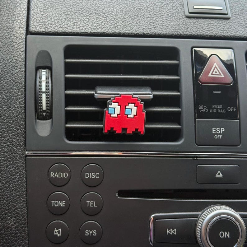 Pac-man Vent Clip 5pcs Set Retro Arcade Cute Car Interior Accessories ...