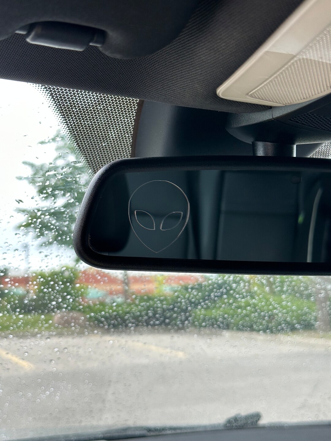 Cute Interior Alien Rear View Mirror Peeker - Car Accessories - Decals ...