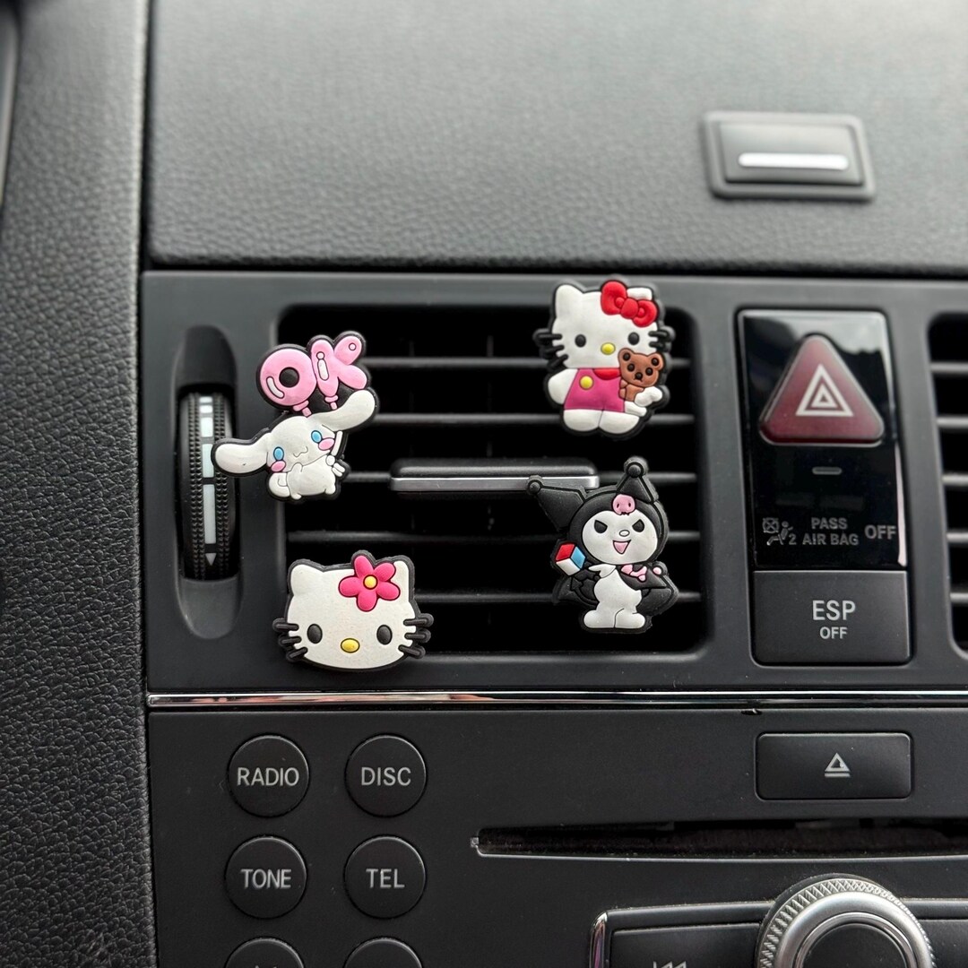 Hello Kitty Vent Clip 4pc Set Car Interior Accessory - Etsy