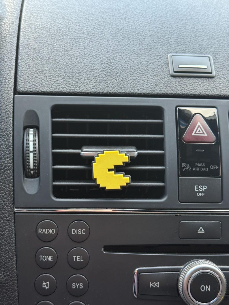 Pac-man Vent Clip 5pcs Set Retro Arcade Cute Car Interior Accessories ...
