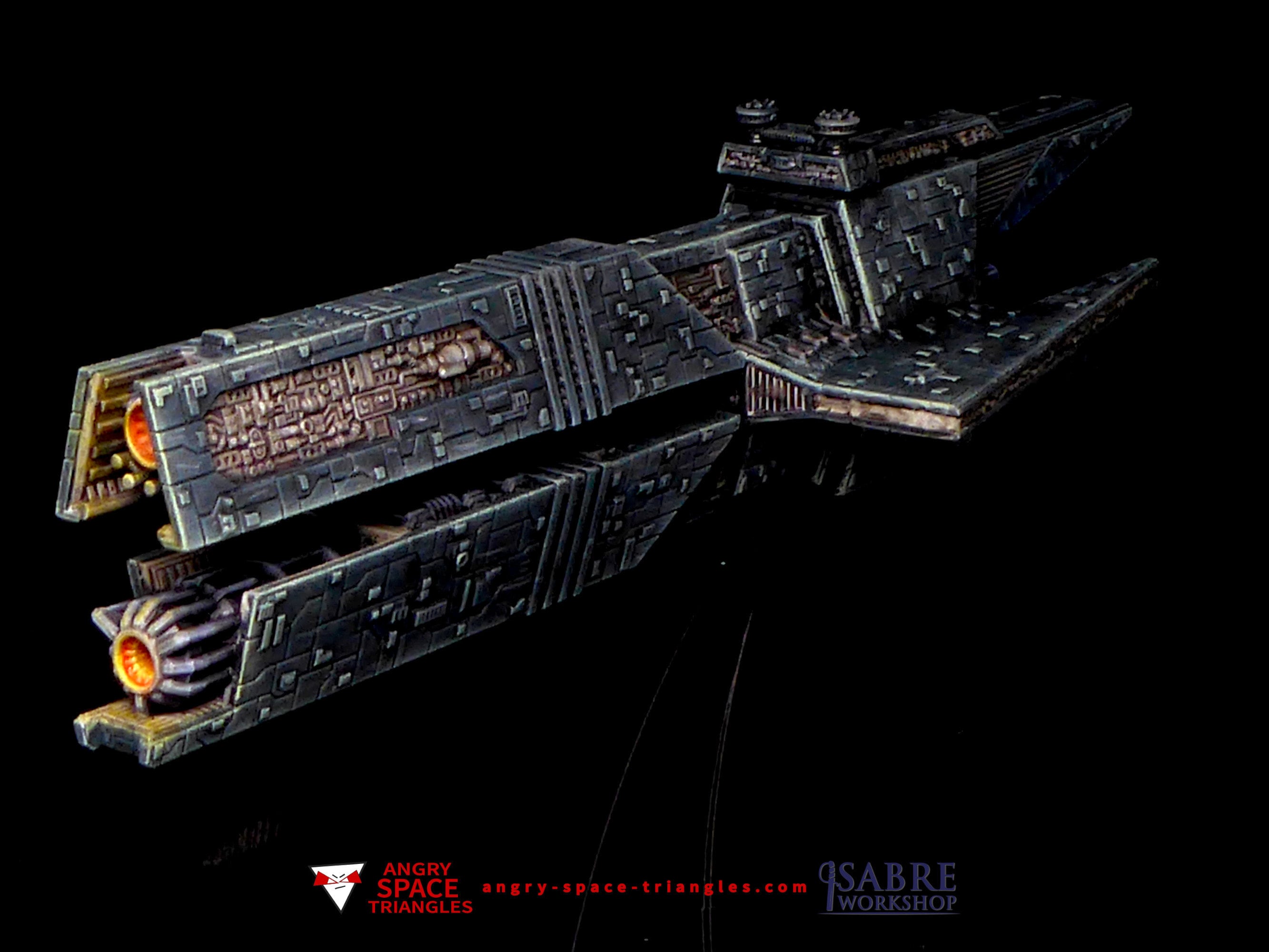 Painted Aggressor Star Destroyer for Star Wars Armada non - Etsy