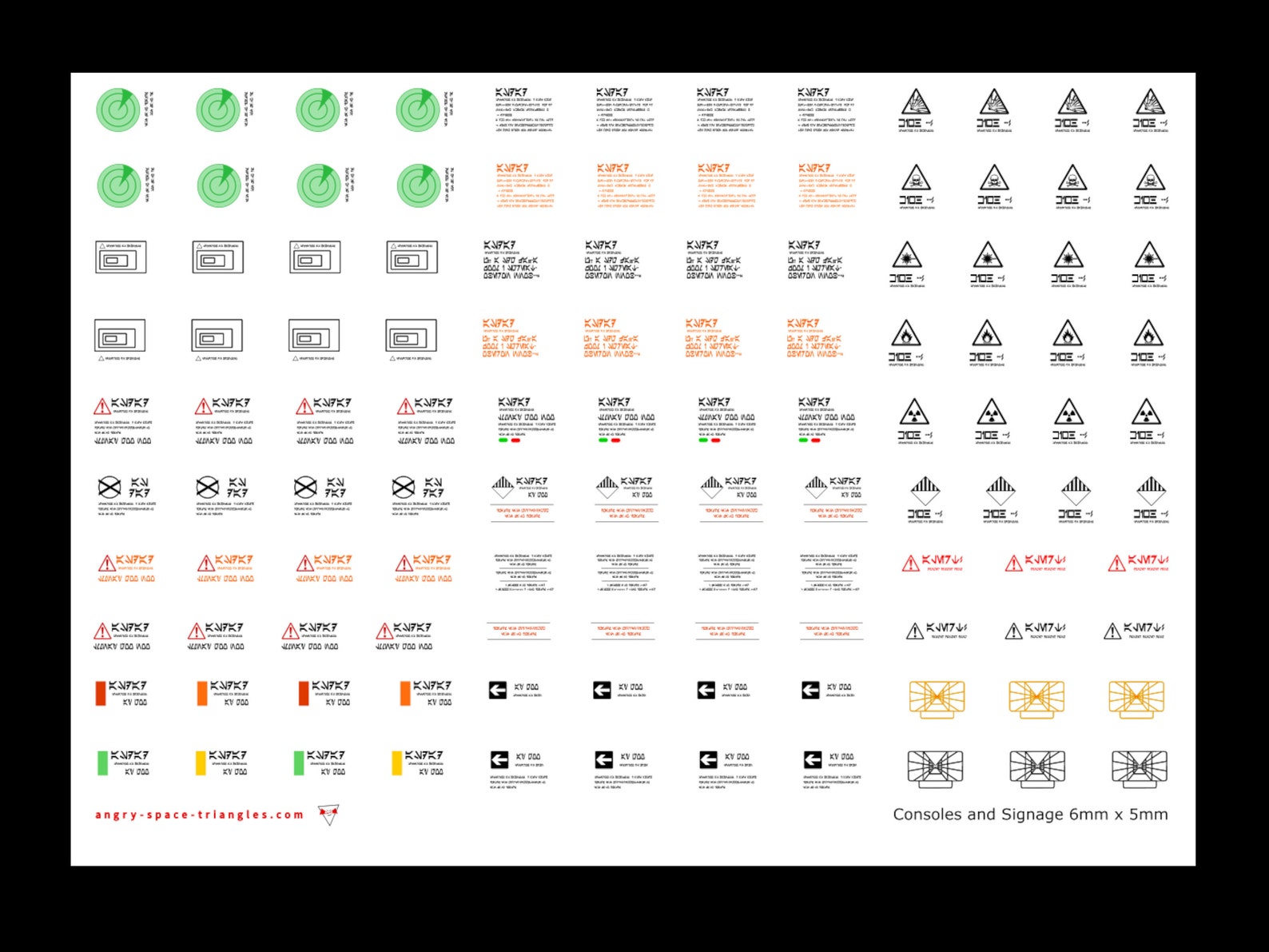 Star Wars Decals - Vehicles and Ship Signs, Markings & Consoles - Water ...