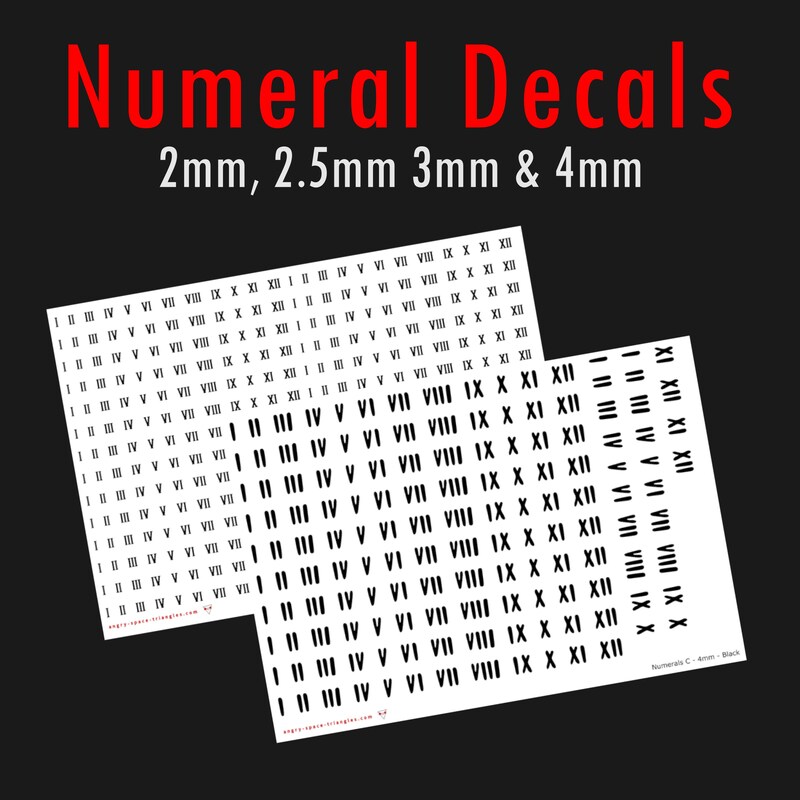 2 Numbers Decals - Etsy UK