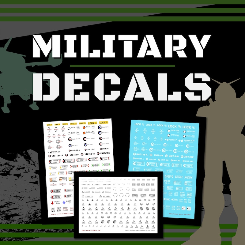 Gunpla stickers - Etsy Italia