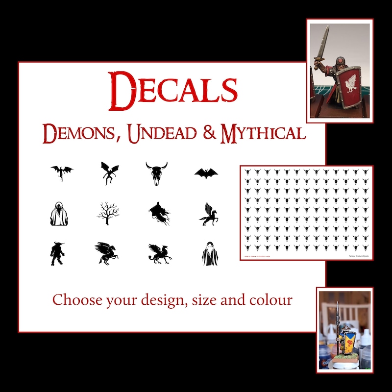 Fantasy Undead Decals - Etsy
