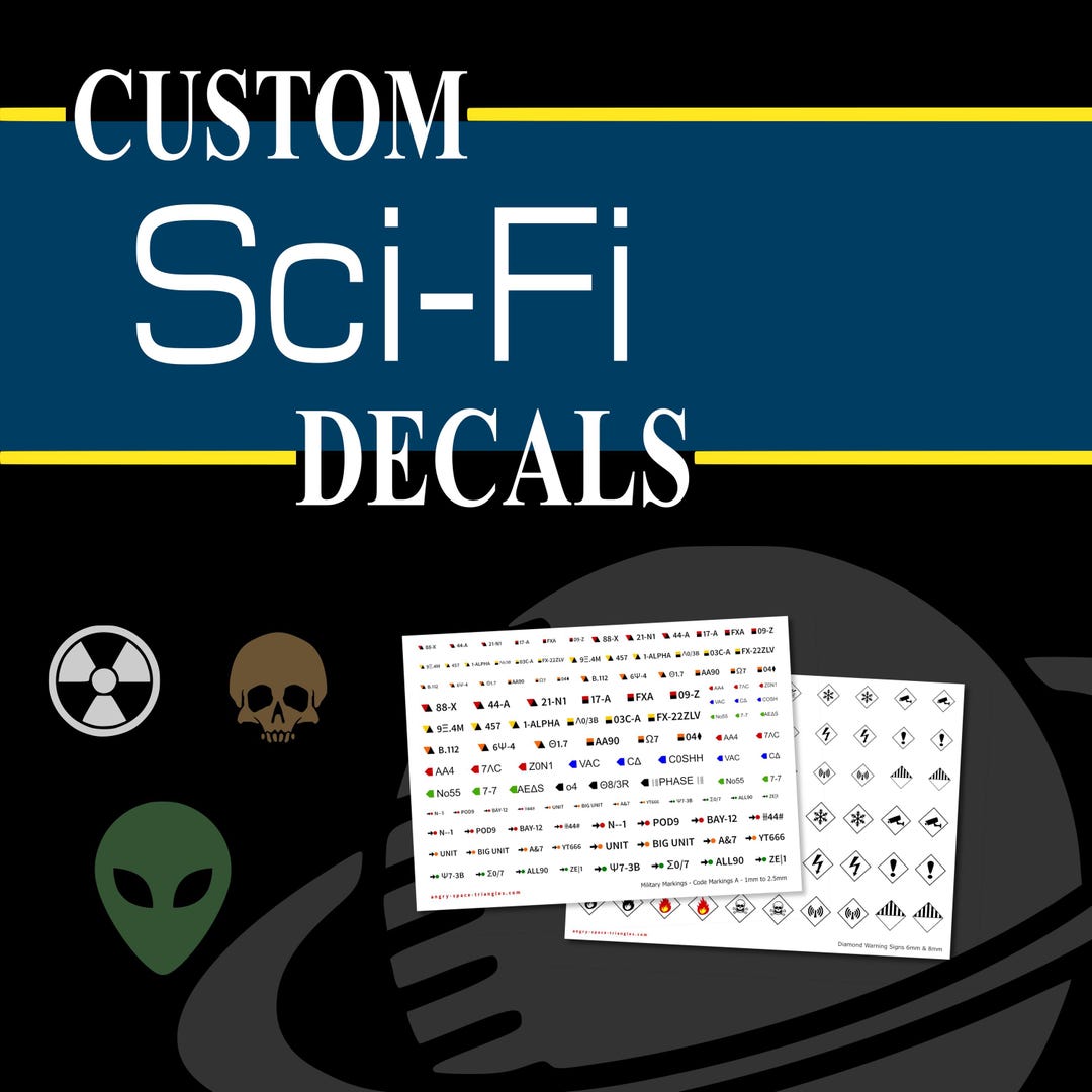 Custom Sci-fi Decals / Transfers - Tabletop Miniatures, Wargames ...