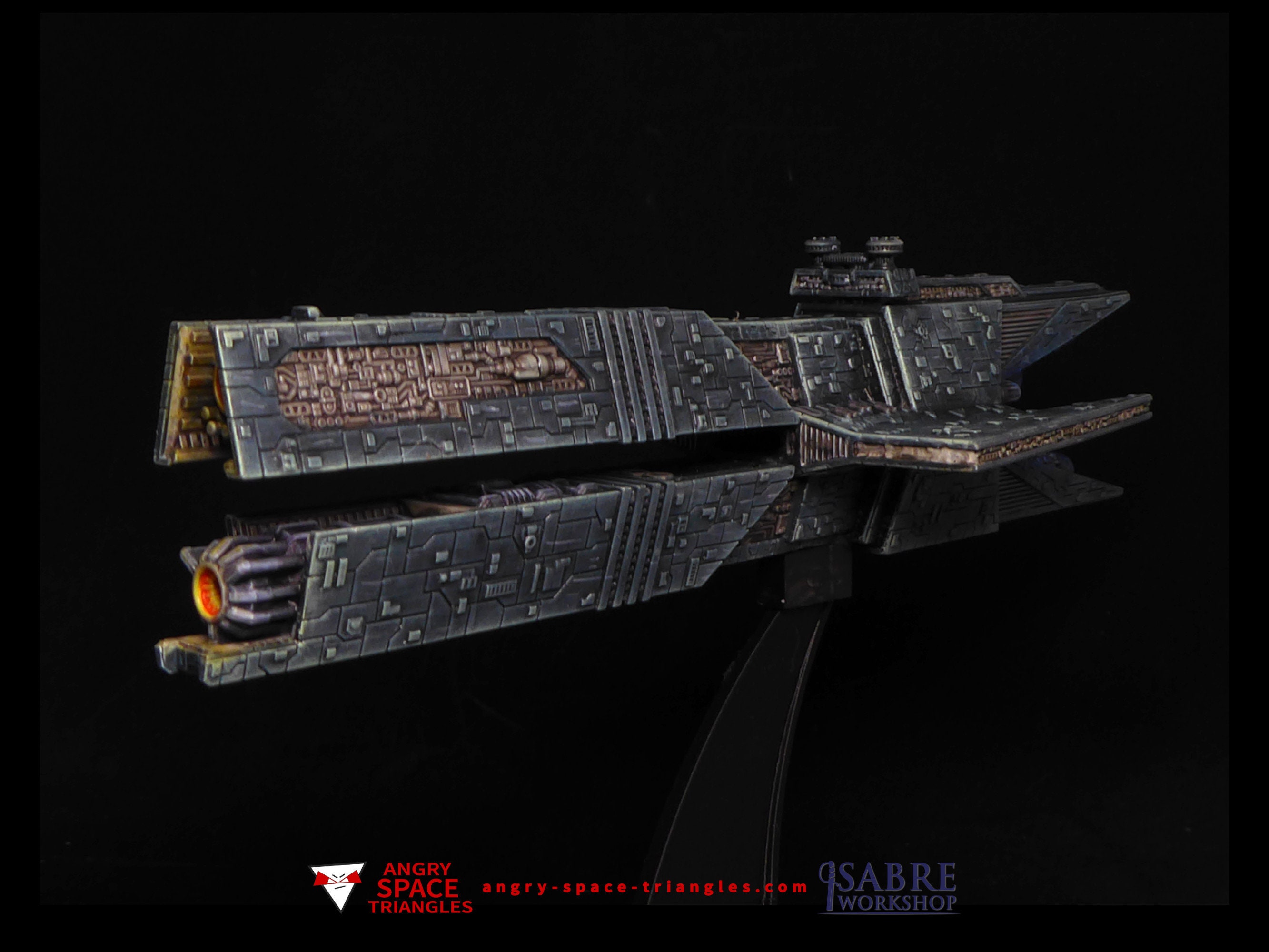 Painted Aggressor Star Destroyer for Star Wars Armada (non- Official ...