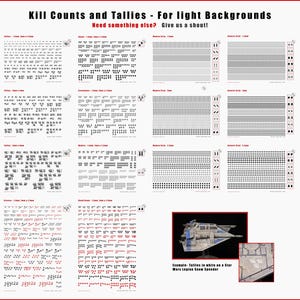 Kill Counts & Tallies - Decals / Water Slide Transfers - Warhammer ...