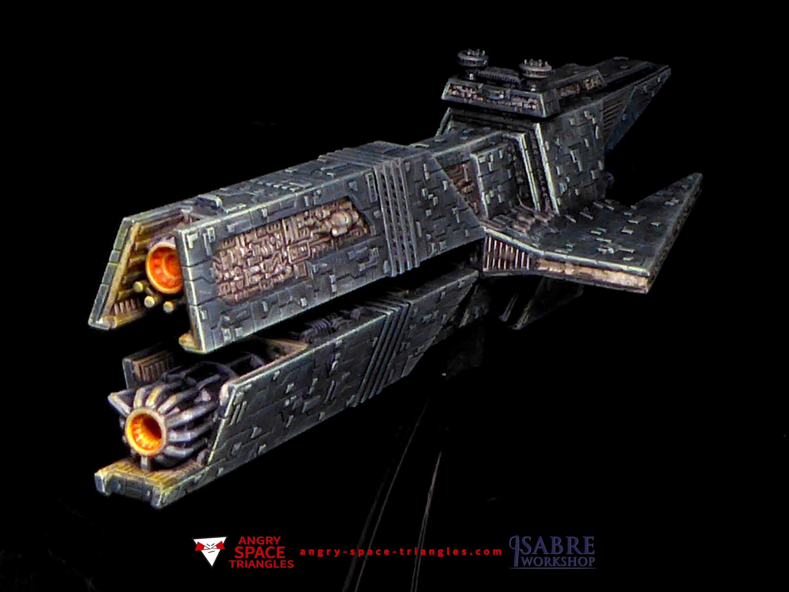 Painted Aggressor Star Destroyer for Star Wars Armada (non- Official ...