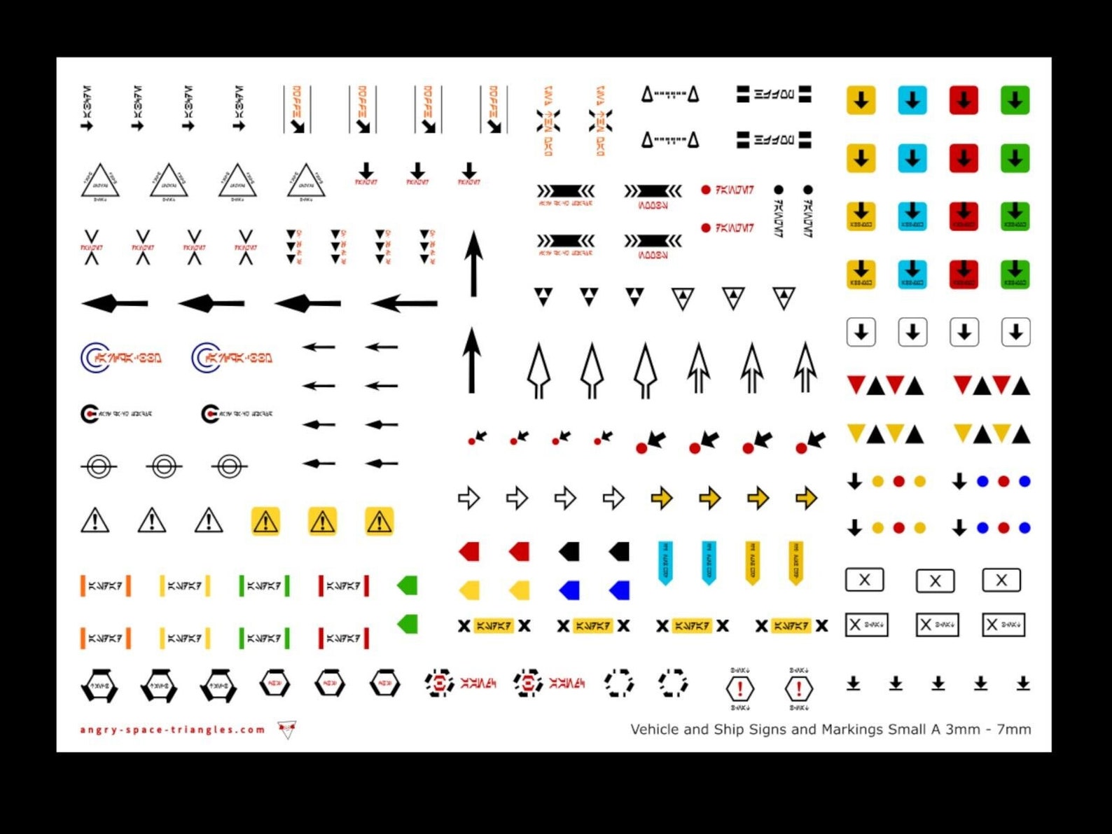 Star Wars Decals - Vehicles and Ship Signs, Markings & Consoles - Water ...