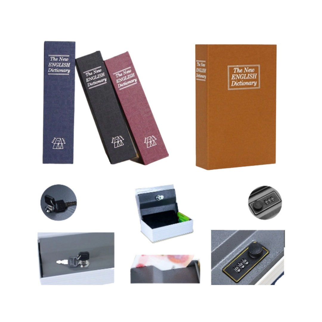 Decorative Book Shaped Safe Hidden Safe With a Lock and a Secret ...