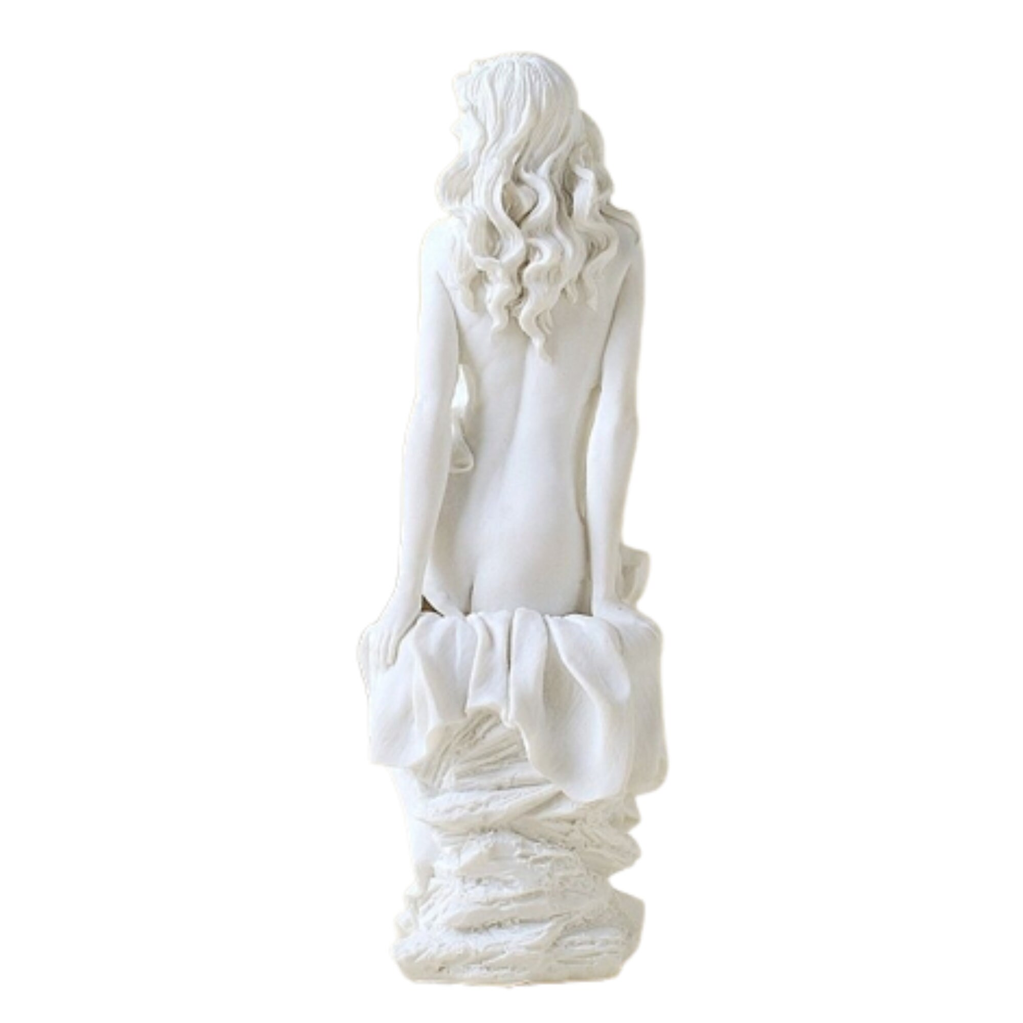 Statue Of A Sitting Girl Aesthetic Ornament European Style Resin Home