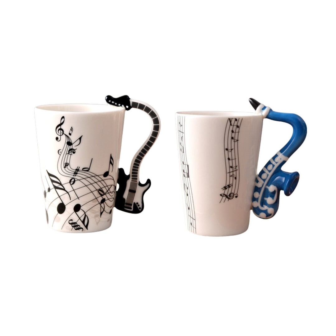 Music Note Cup,mugs Ceramic,guitar Coffee Mugs Personality,gift - Etsy