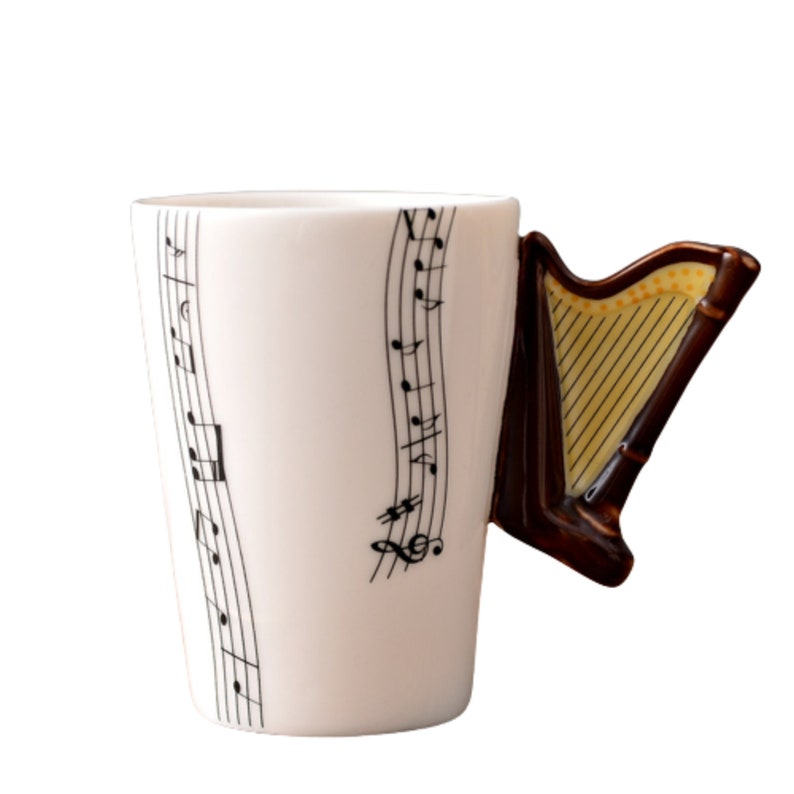 Musical Notes Coffee Mug ,guitar Shaped Coffee Cup,tea Cup Musical ...