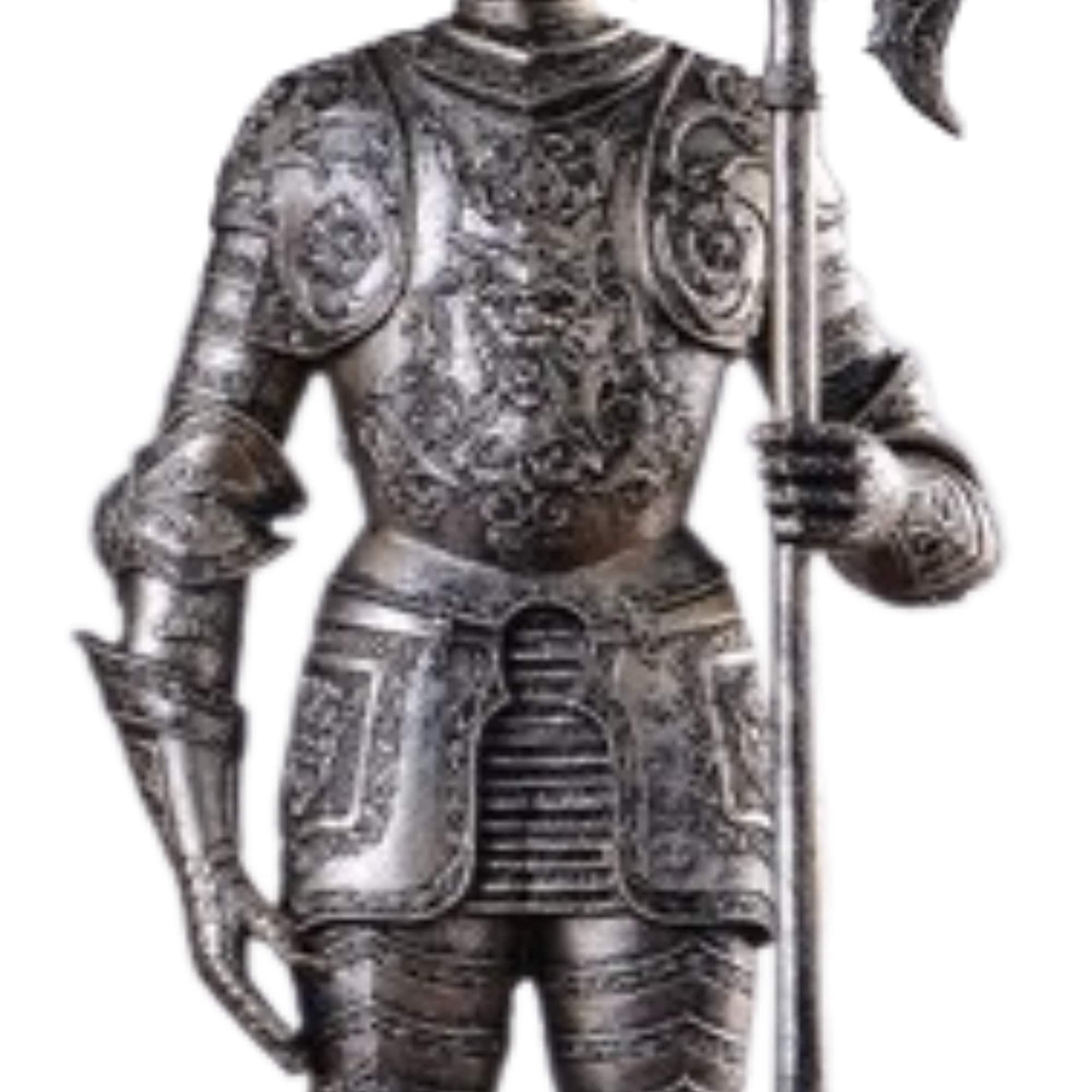 Armor Knight Figure Statue Swordsman Hero Cavalier Armor Suit Full Body ...