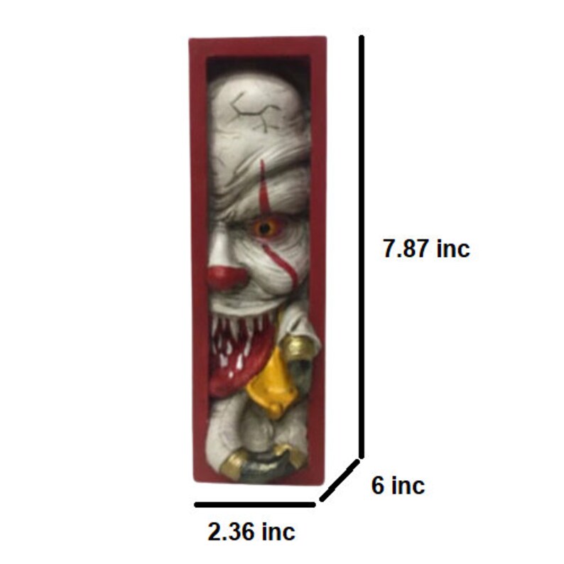 Realistic Ghost Face Bookend Shelf, Resin Book Peeping Monster Stand ...